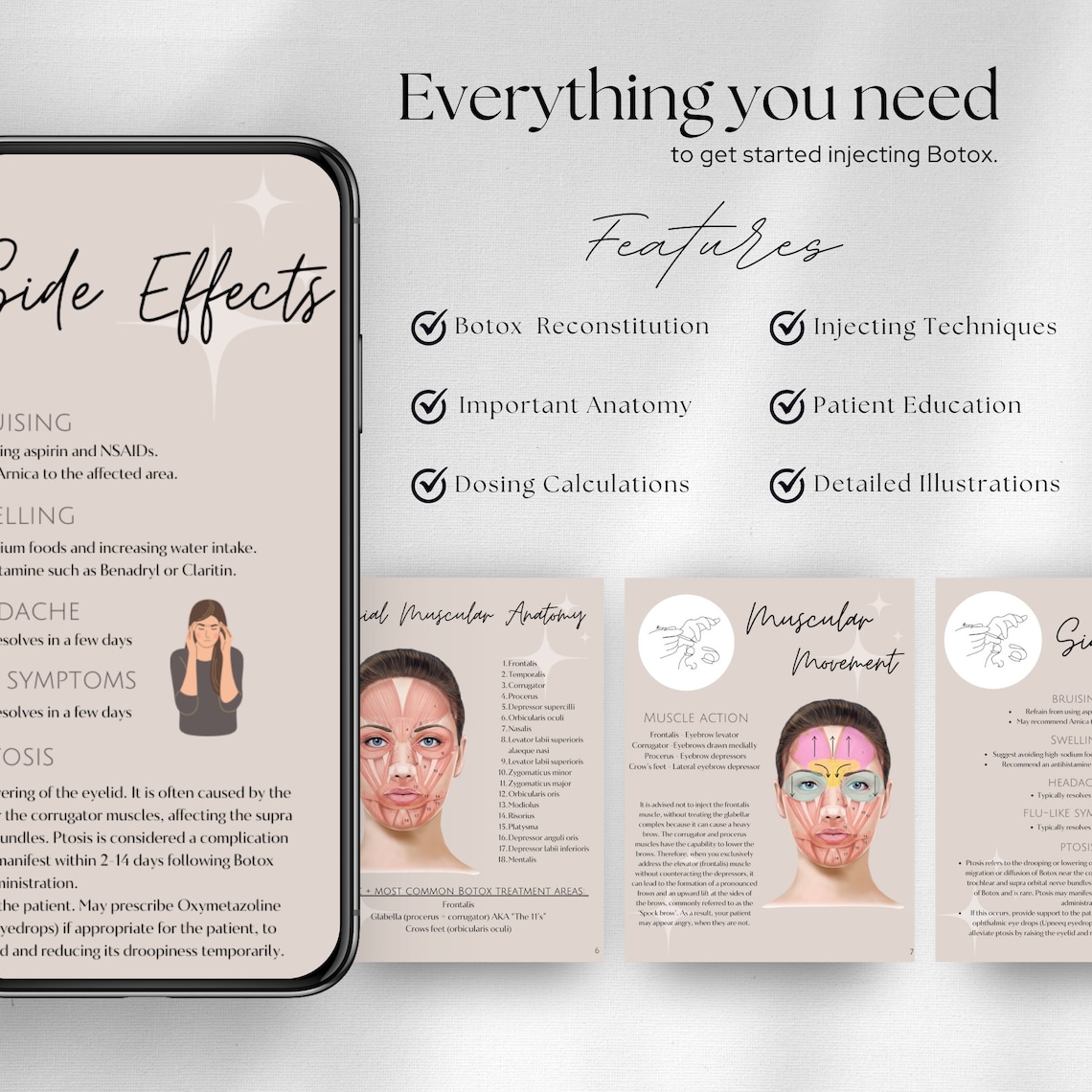 Beginners Botox Injection Course, Botox Training Guide, Botox Manual ...