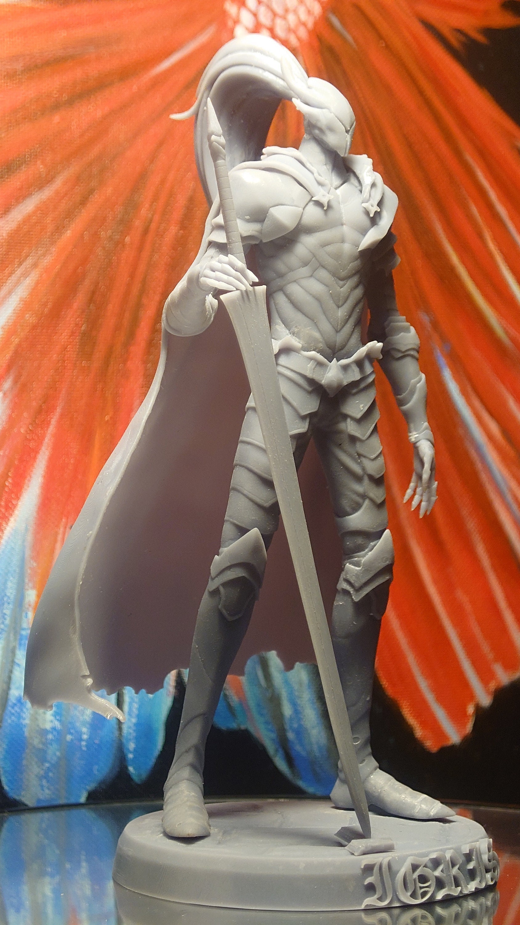 12K SLA Solo Leveling Igris Figure, Fantasy Figure, Fan Art Figure - Etsy