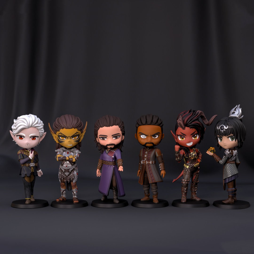 Baldurs Gate 3 Statue, 3D Printed Fan Art Statue, Gift for Gamer ...