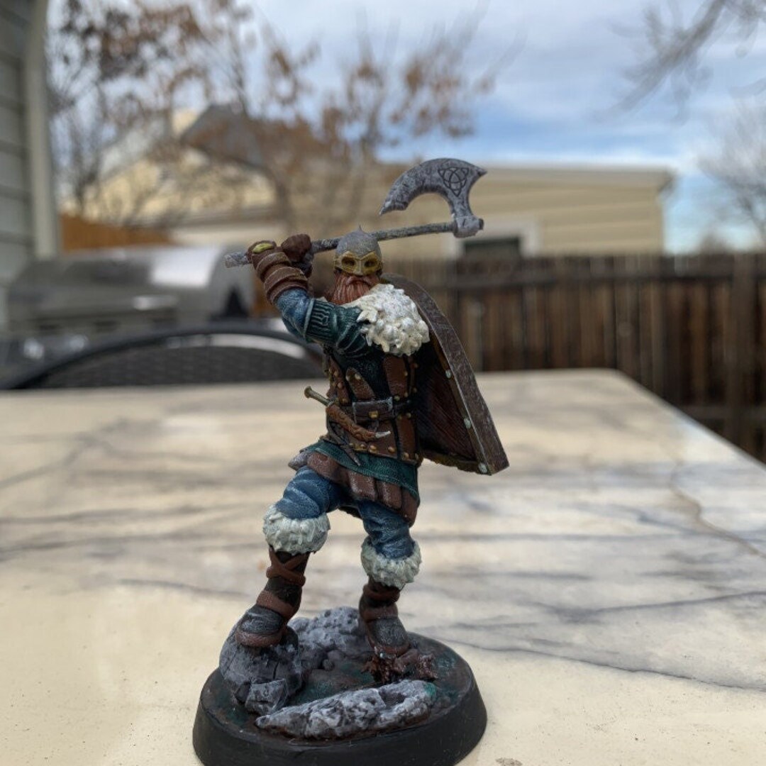 12K SLA Viking Warrior Dnd Figure, Dungeons and Dragons, Miniature ...
