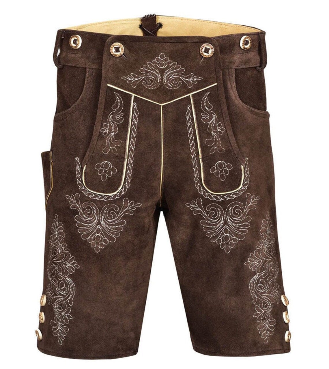 Lederhosen Men, Austrian Style Lederhosen Shorts, Oktoberfest, Bavarian ...