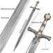 Hand Forged Damascus Steel King Solomon Crusader Sword With Sheath ...