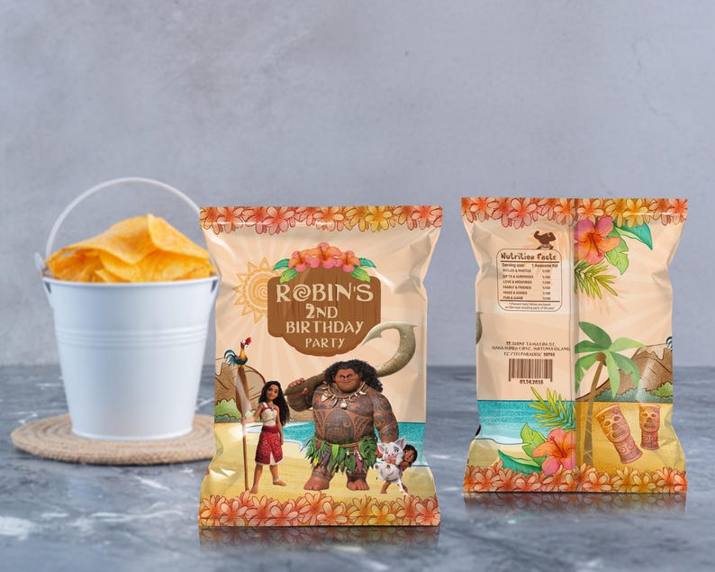 Printable Moana Label Bundle, Moana Starter Pack, Party Decoration Kit ...
