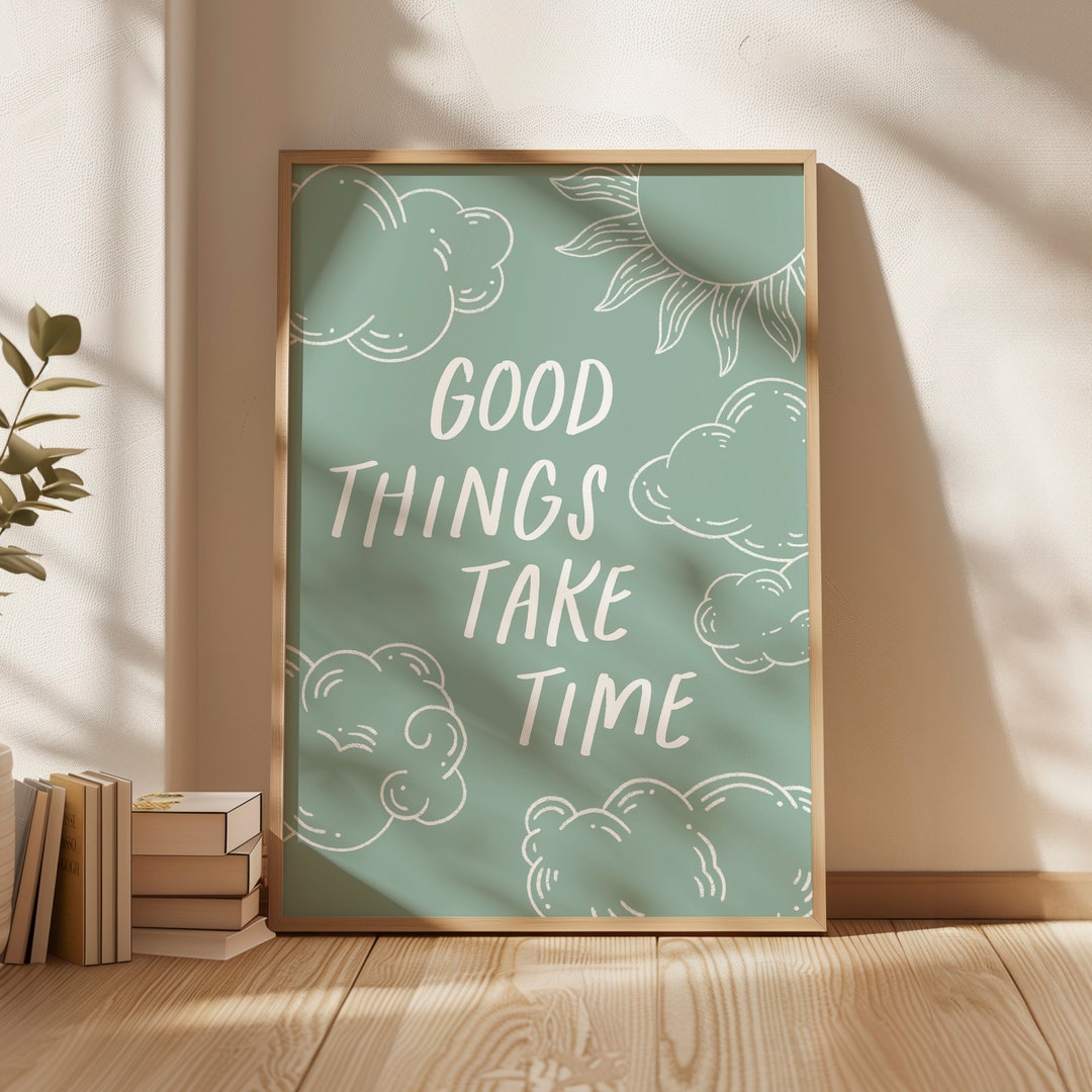 DIGITAL DOWNLOAD | Positive Art Print | Motivational Poster | Green ...
