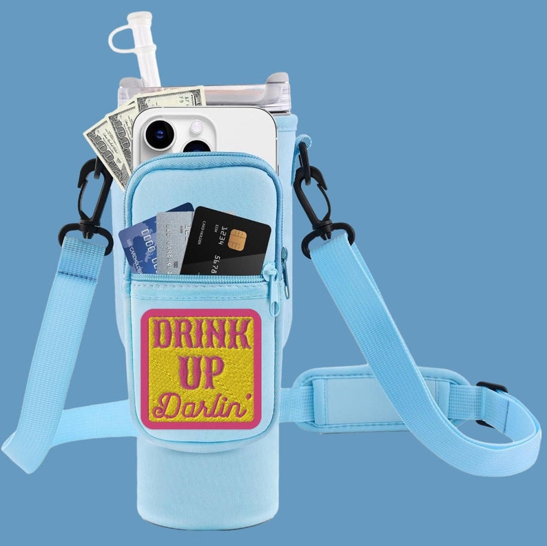 Embroidered Patch Stanley Cup Accessory for Stanley Carrier With Phone ...