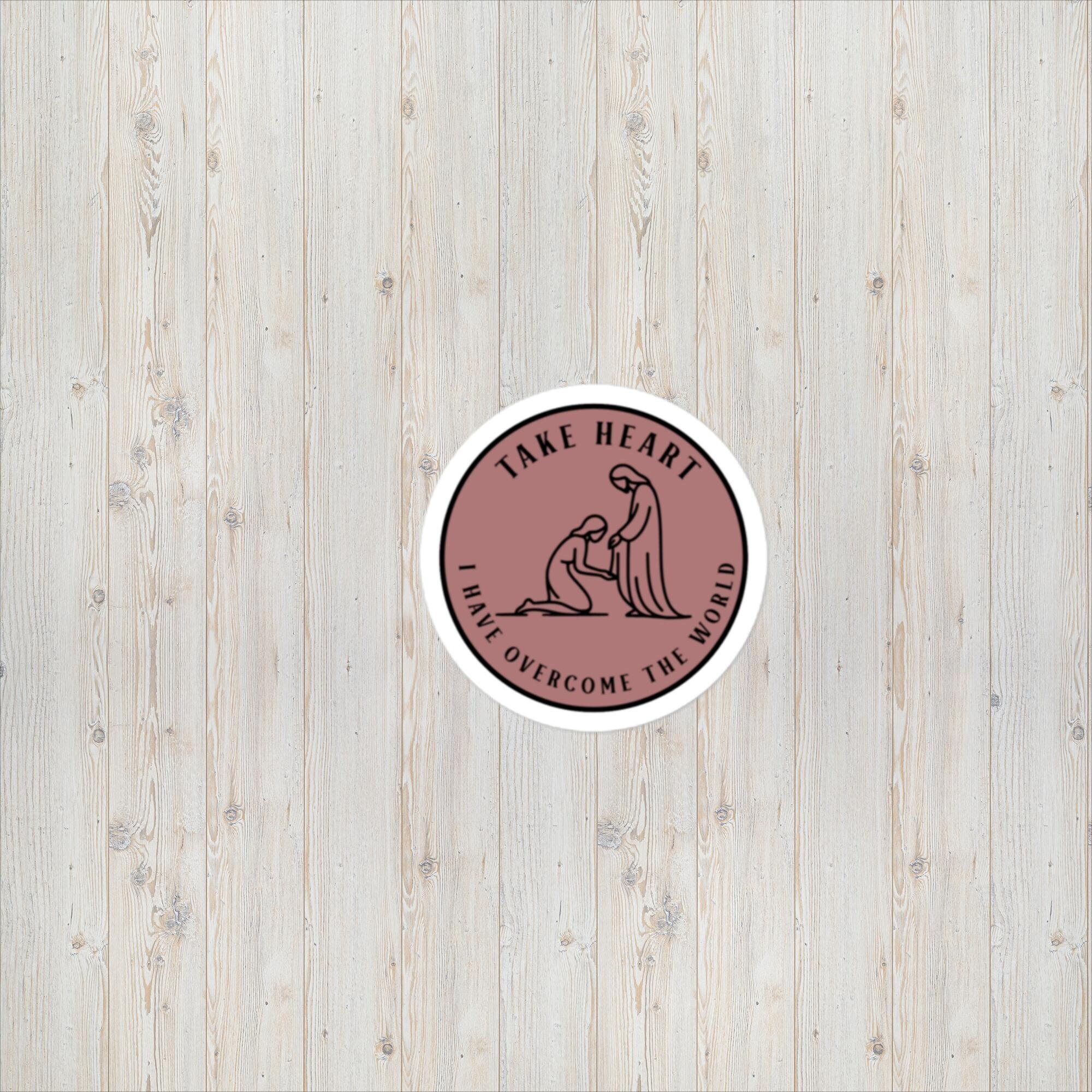 Christian Stickers Take Heart Bible Verse Sticker Religious Stickers ...