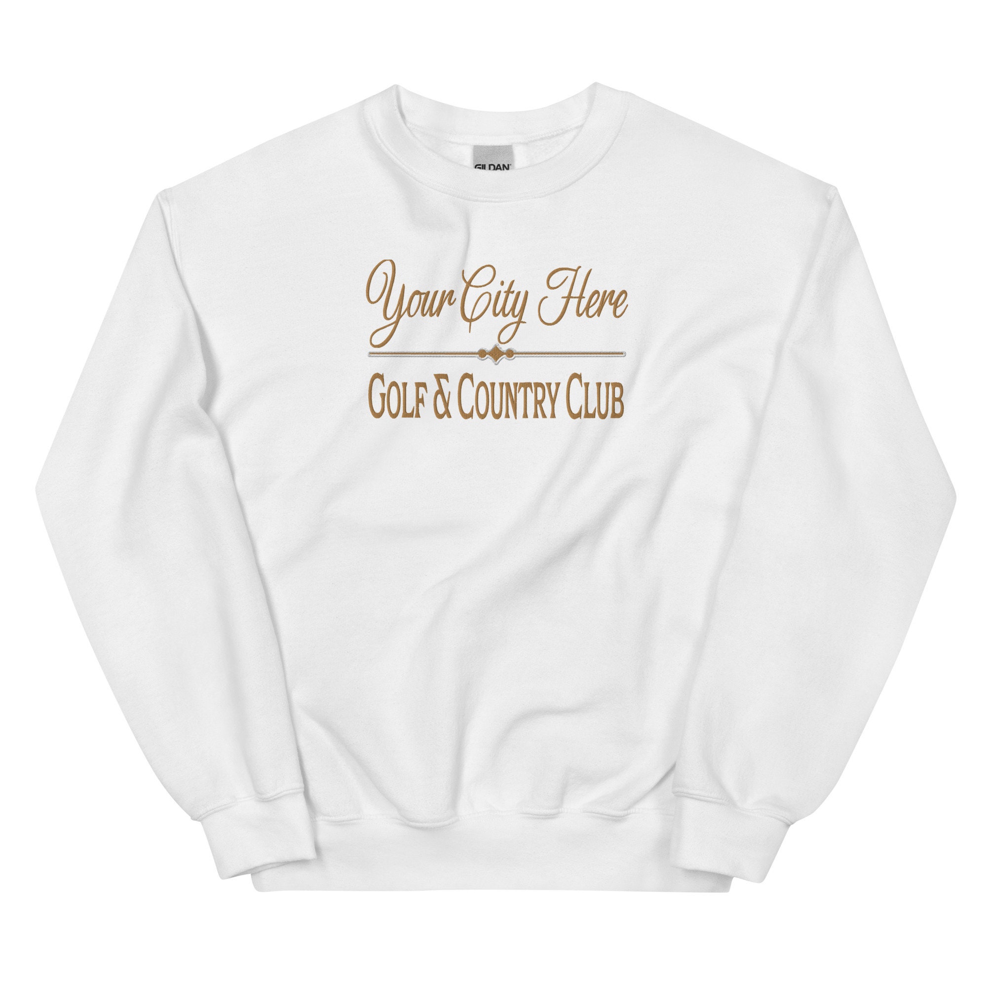 Embroidered Golf Crewneck Sweatshirt for Golf Bachelorette Country Club ...