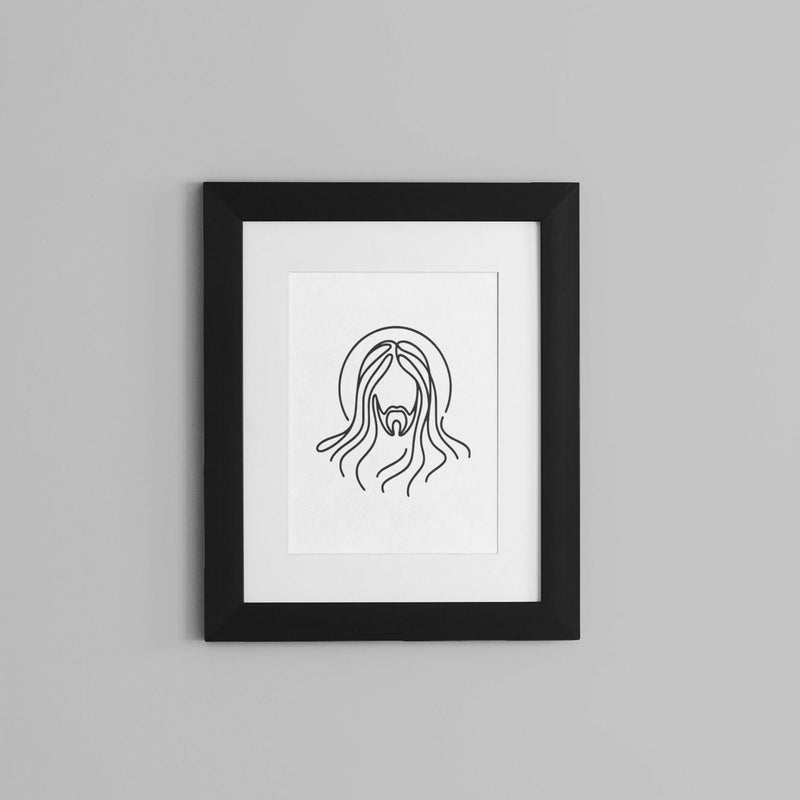 Jesus Line Art - Etsy