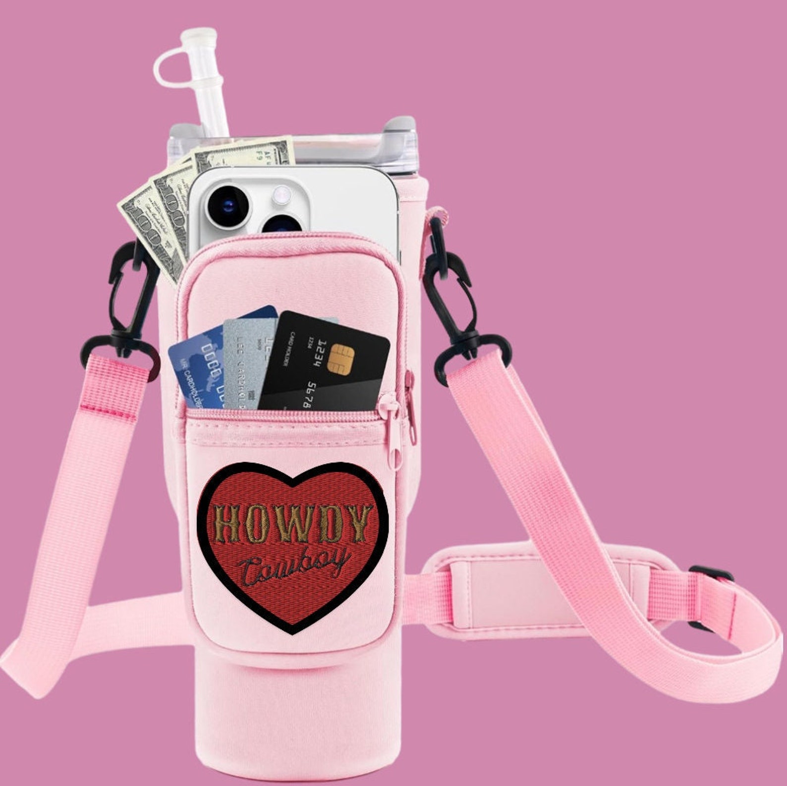 Howdy Western Aesthetic Cowboy Stanley Accessory Pouch for Tumbler ...