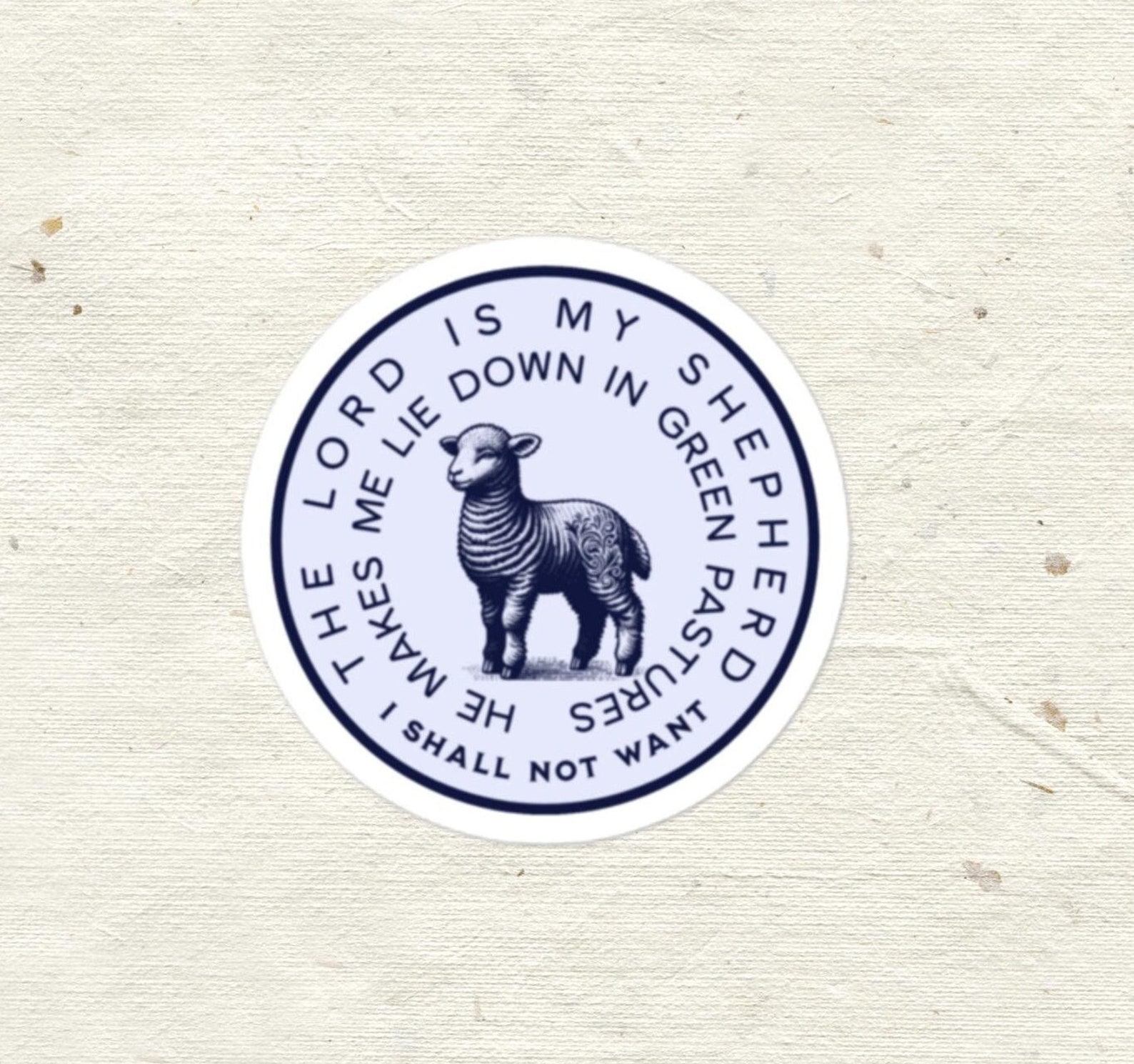 Psalm 23 Sticker the Lord is My Shepherd Sticker Christian Sticker ...