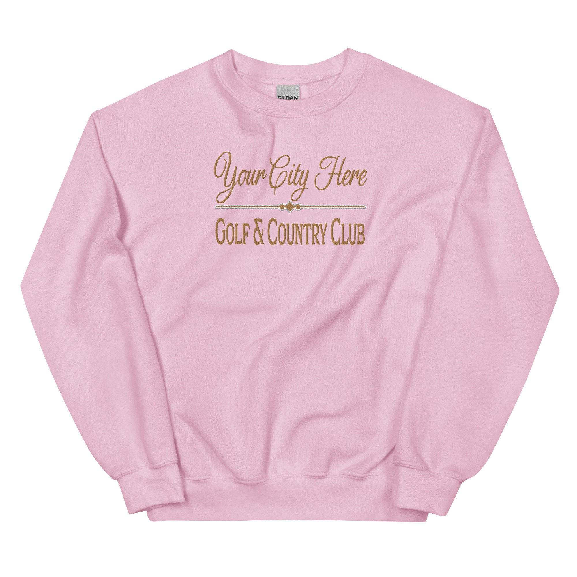 Embroidered Golf Crewneck Sweatshirt for Golf Bachelorette Country Club ...