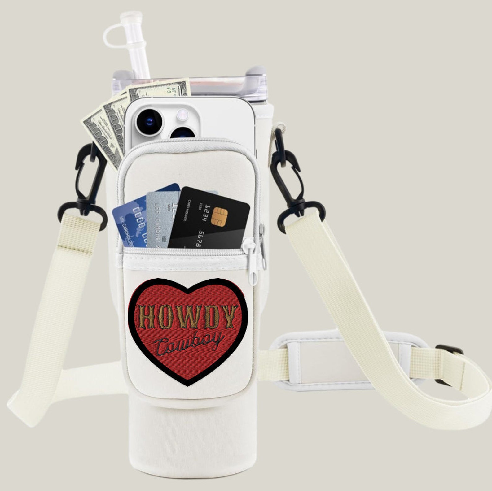 Howdy Western Aesthetic Cowboy Stanley Accessory Pouch for Tumbler ...