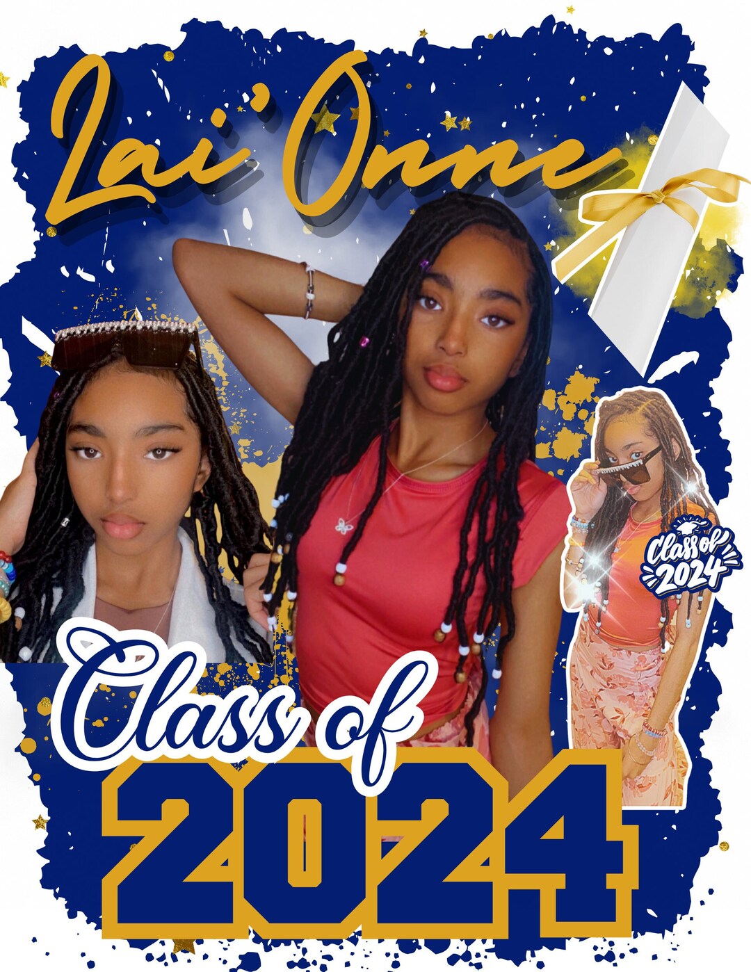 Class of 2024 Graduation Bundle: Custom Senior Posters, Personalized ...