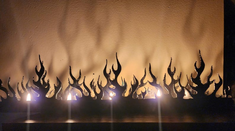 Flame Design Tealight Candle Holder - Etsy