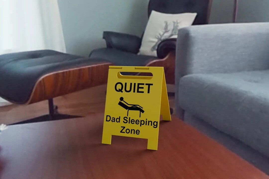 Dad Sleeping Zone Sign - Etsy