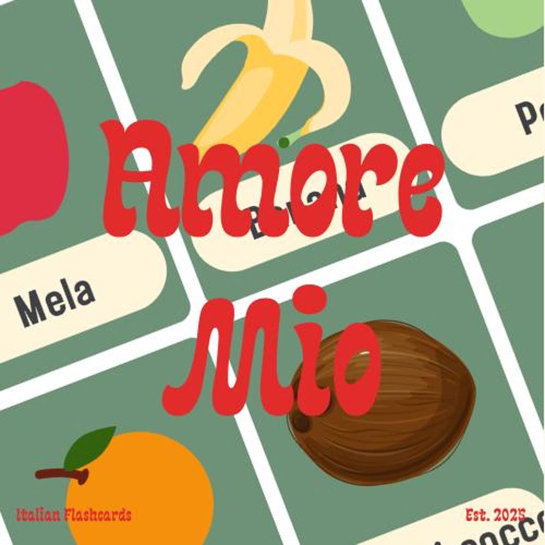 Italian Food Flashcards - Etsy