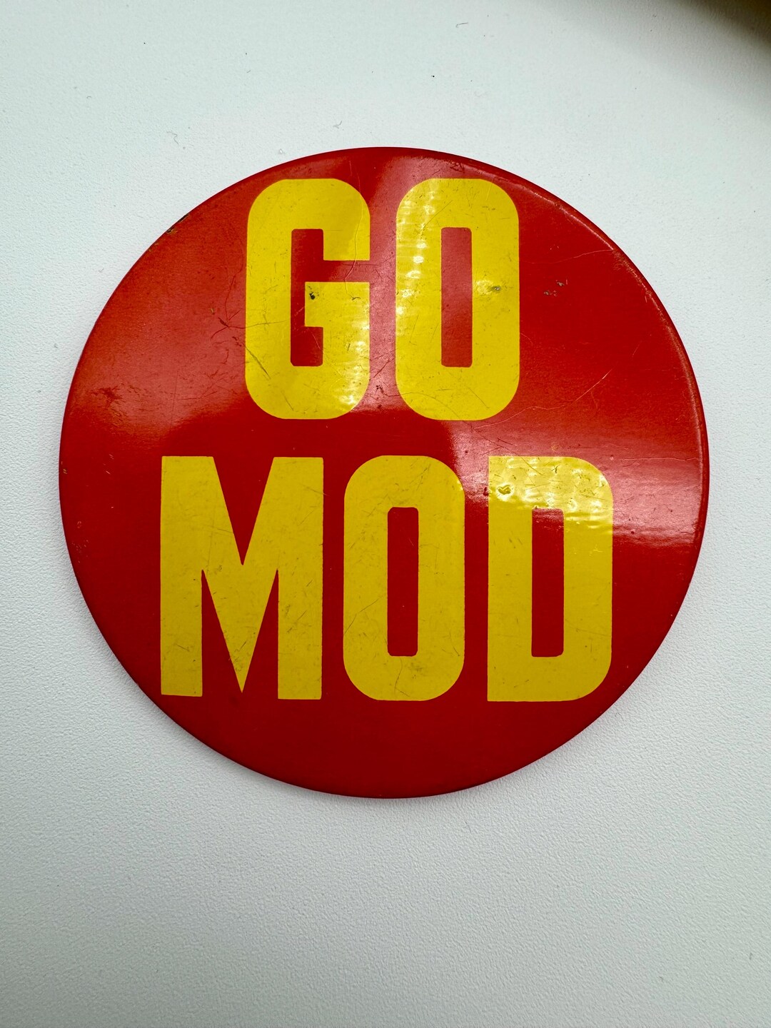 1960s “go Mod” Red Pin / Vintage 60s Mod Music Fashion / Bohemian ...