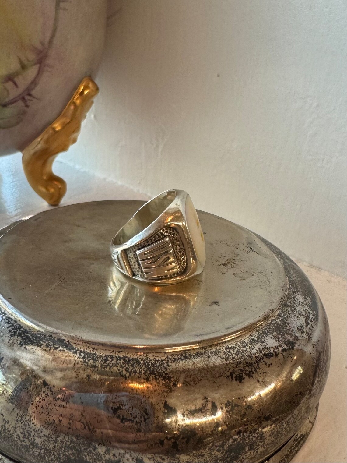 Vintage Sterling Silver WWII USN Ring 10k Gold Filled - Etsy