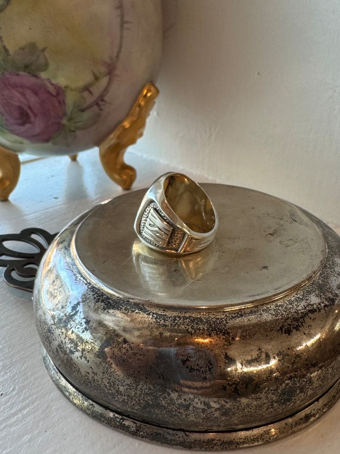 Vintage Sterling Silver WWII USN Ring 10k Gold Filled - Etsy