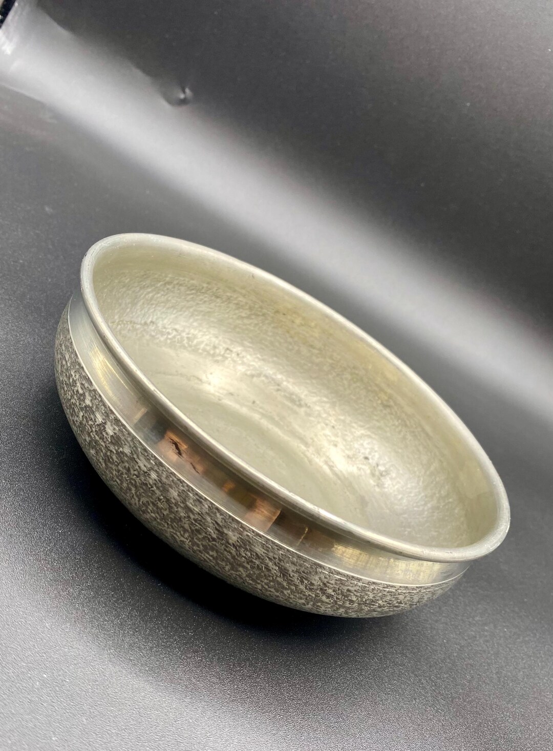 Vintage Konge Tinn Norwegian Bowl / 100% Pewter Plate Dishware / 1950s ...