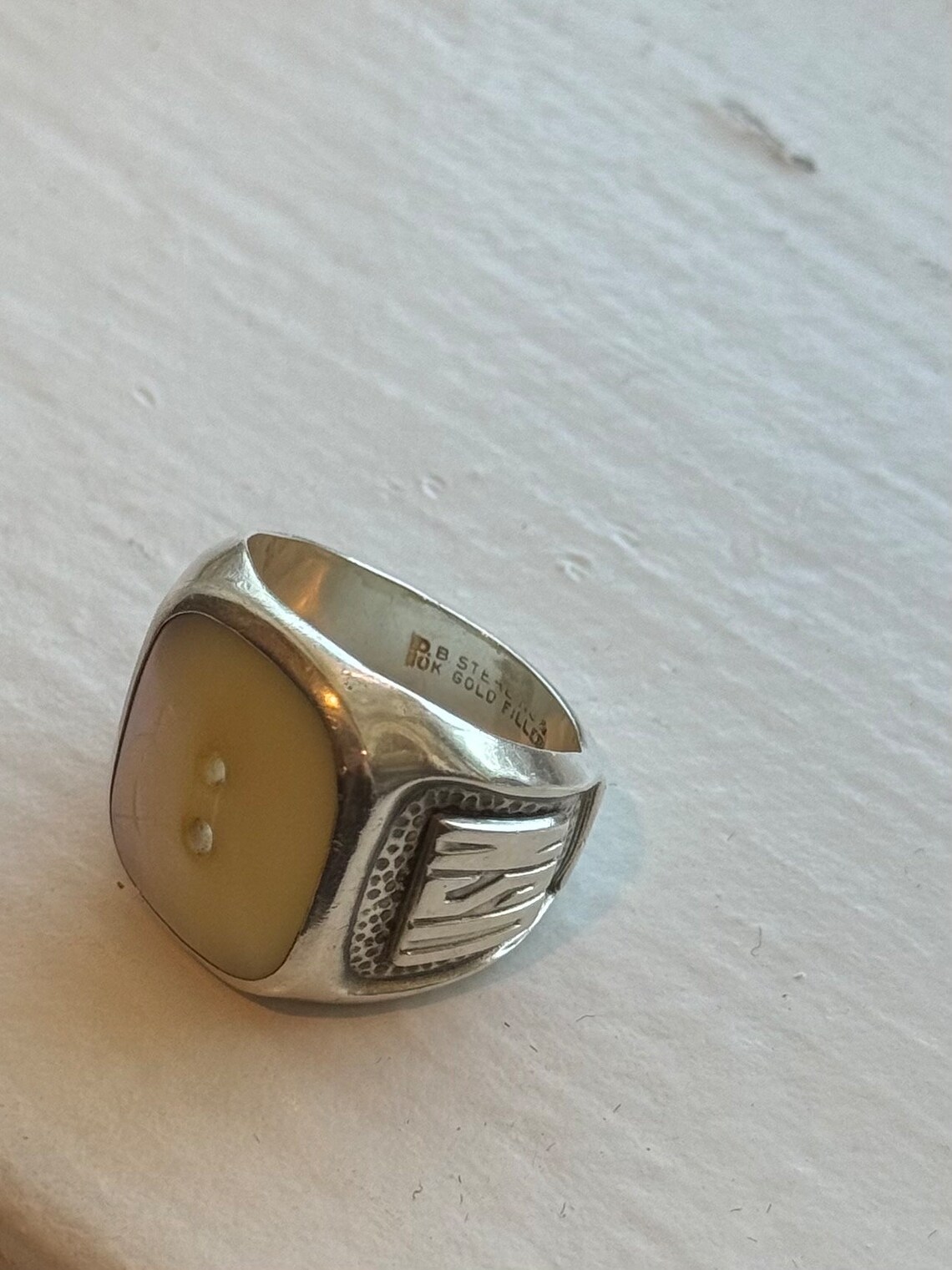 Vintage Sterling Silver WWII USN Ring 10k Gold Filled - Etsy