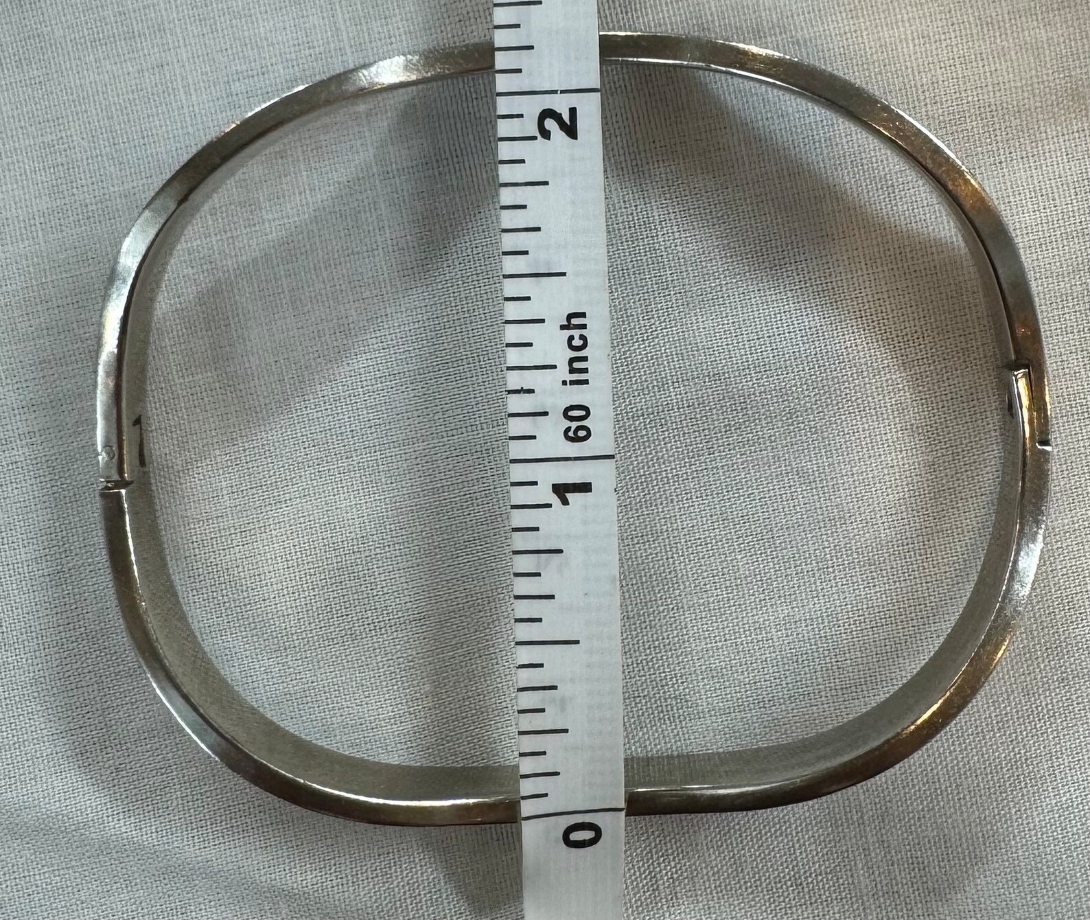 Vintage Sterling Silver Wave Bangle Bracelet - Etsy