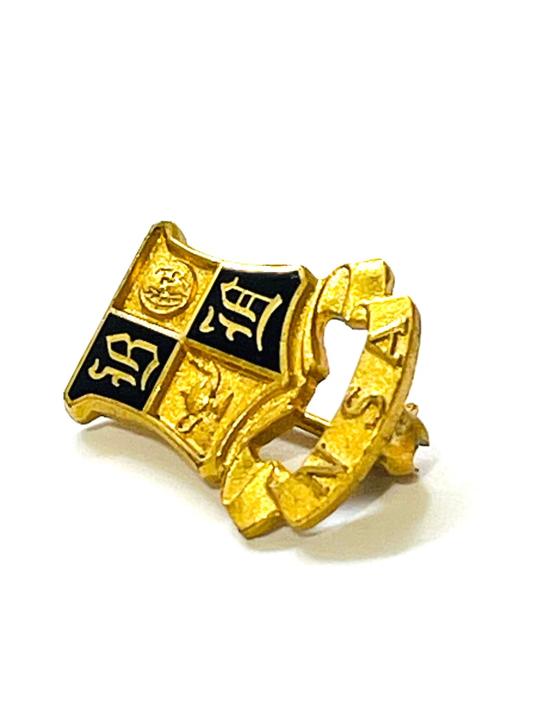1940s National Secretaries Pin, Gold-filled NSA Lapel, Administrative ...