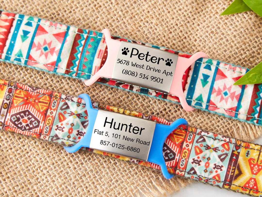 Slide on Dog Tag Personalized,silent Dog Collar Tag,silicone Dog Tag ...