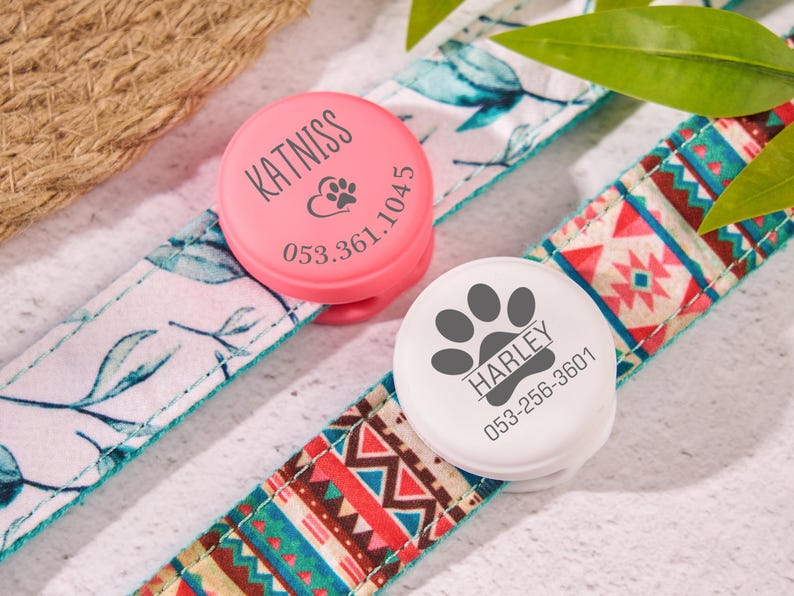 Custom Pet AirTag Collar Holder,slide on Dog Name Tag,airtag Cat Collar ...