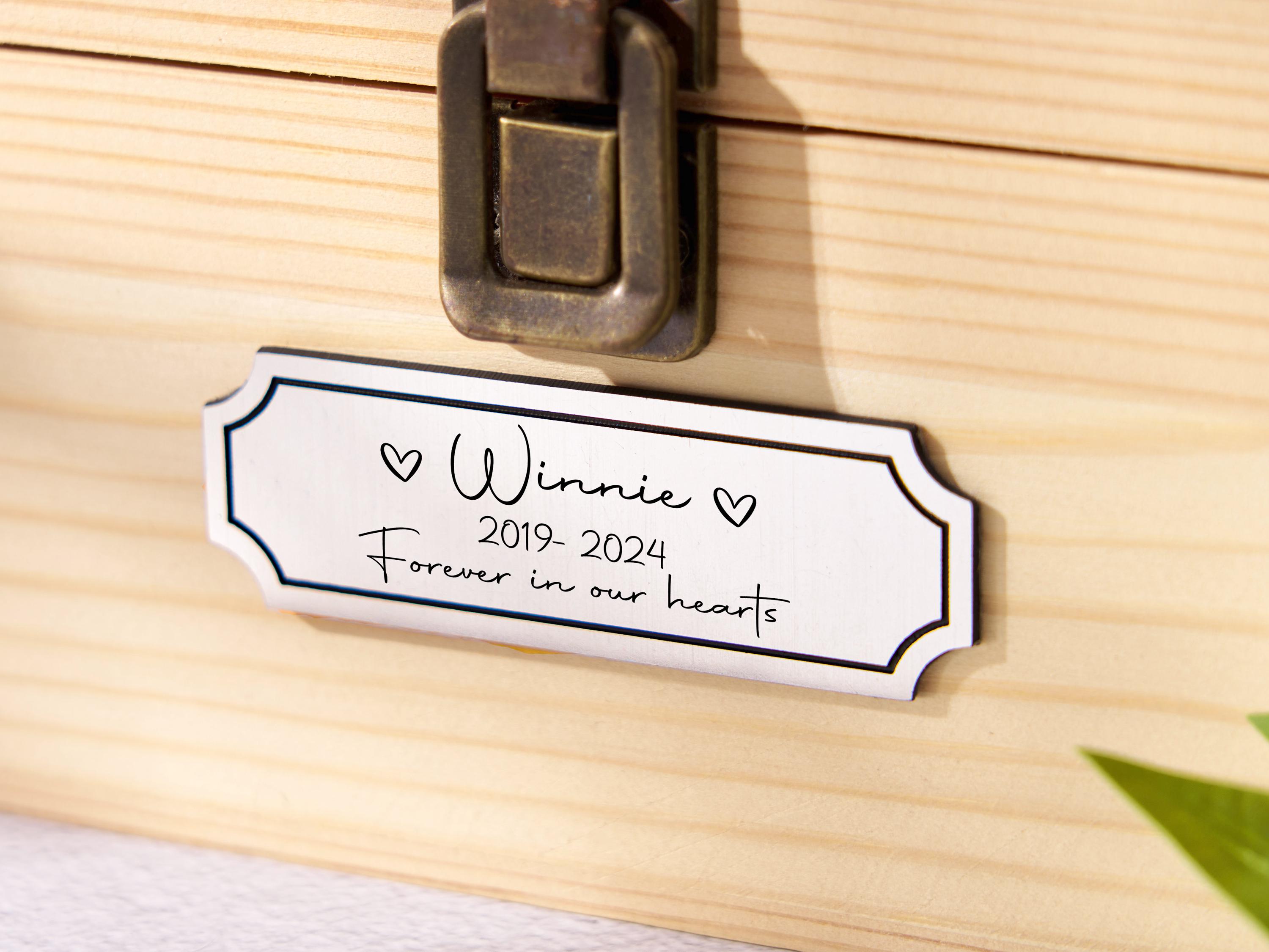 Personalized Gold Name Plate Custom Memorial Plaque Engraved Name ...