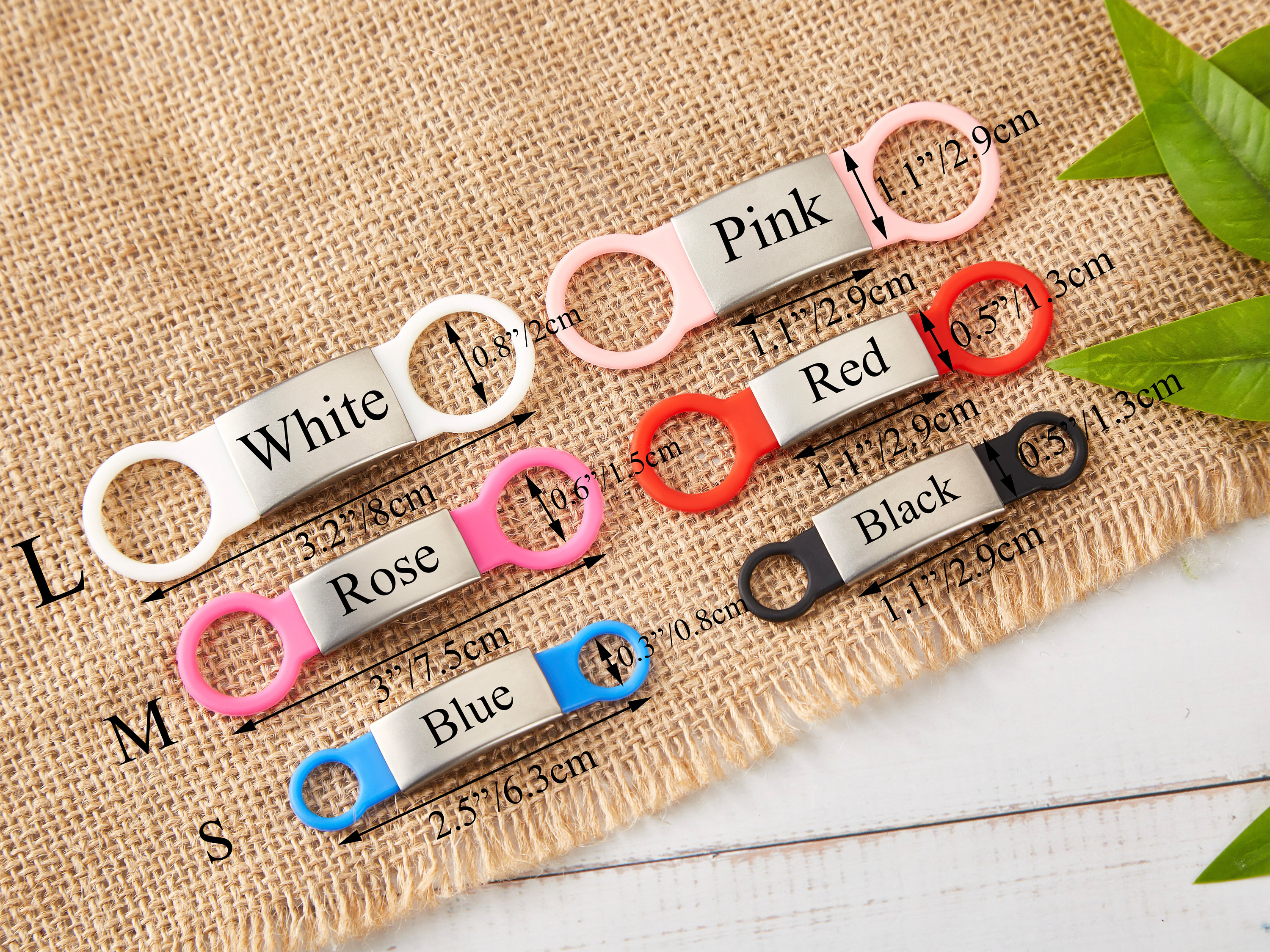 Slide on Dog Tag Personalized,silent Dog Collar Tag,silicone Dog Tag ...