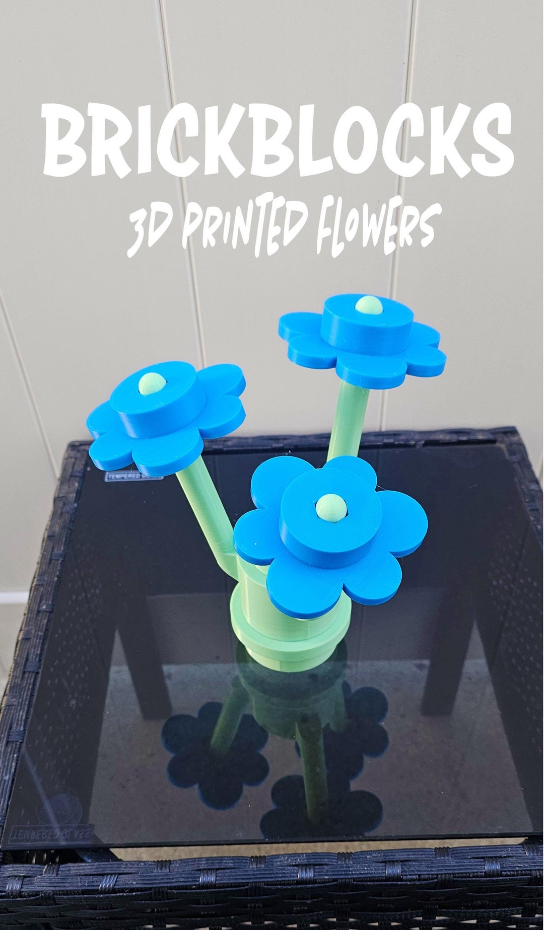 Brick Block 3d Printed Flowers - Etsy