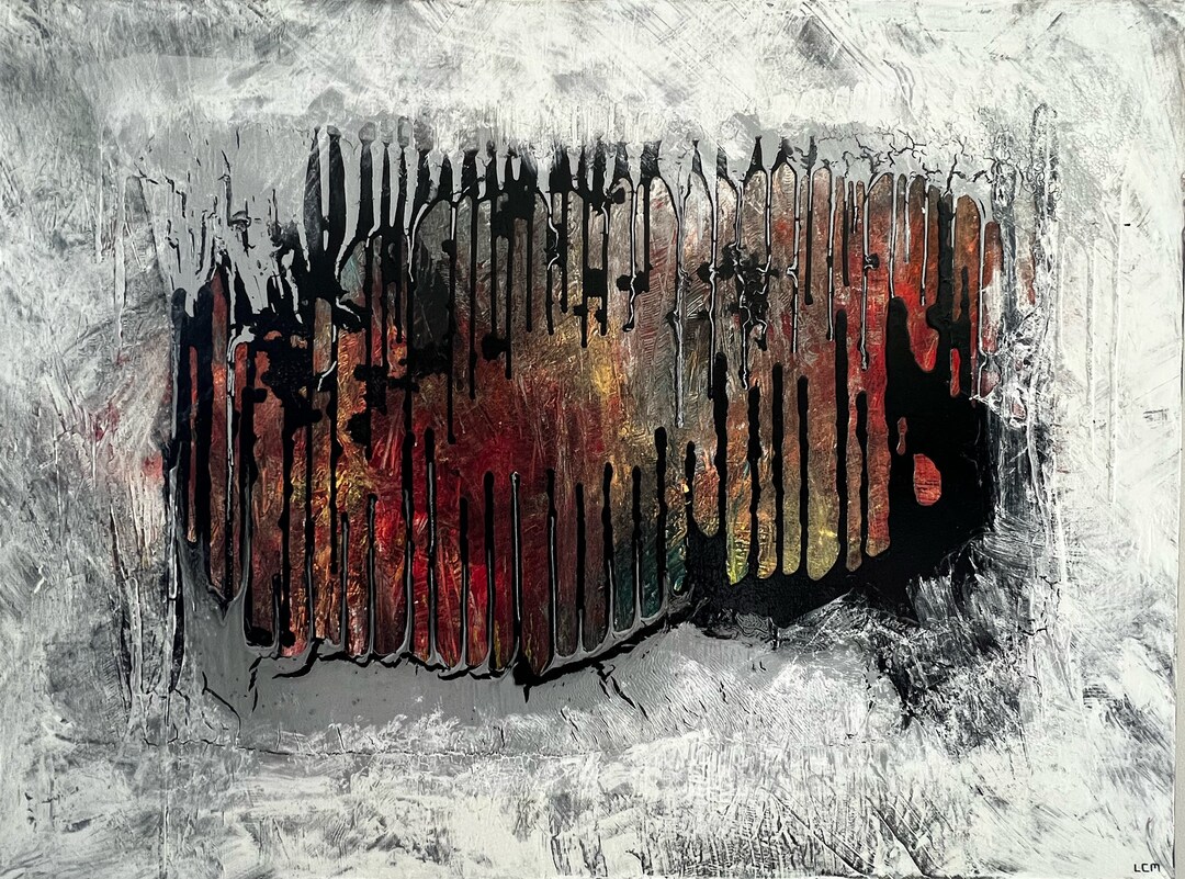 Distraction / Original Abstract Painting / 40"x30" - Etsy