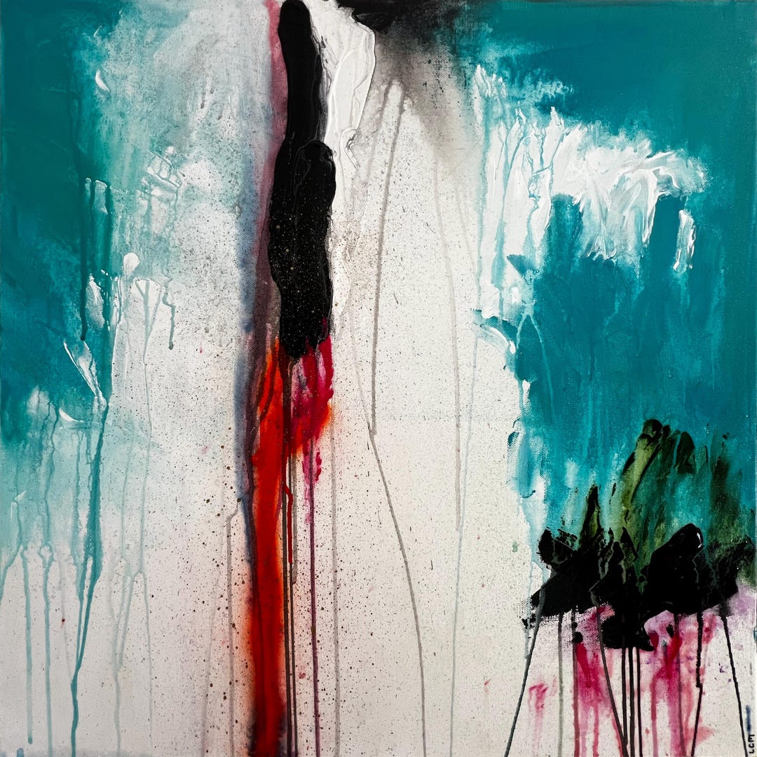 Rift / 24"x24" Original Acrylic Painting on Framed Canvas - Etsy