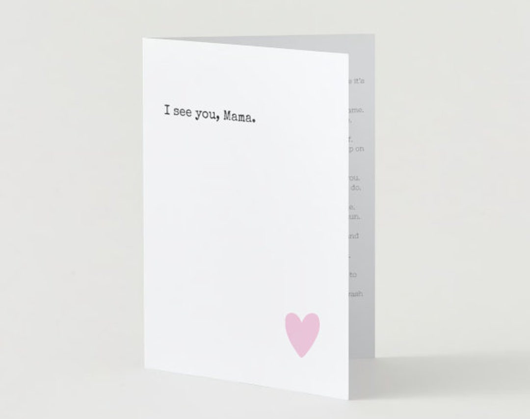 Printable New Mom Poem Card: Postpartum Support Gift (digital Download ...