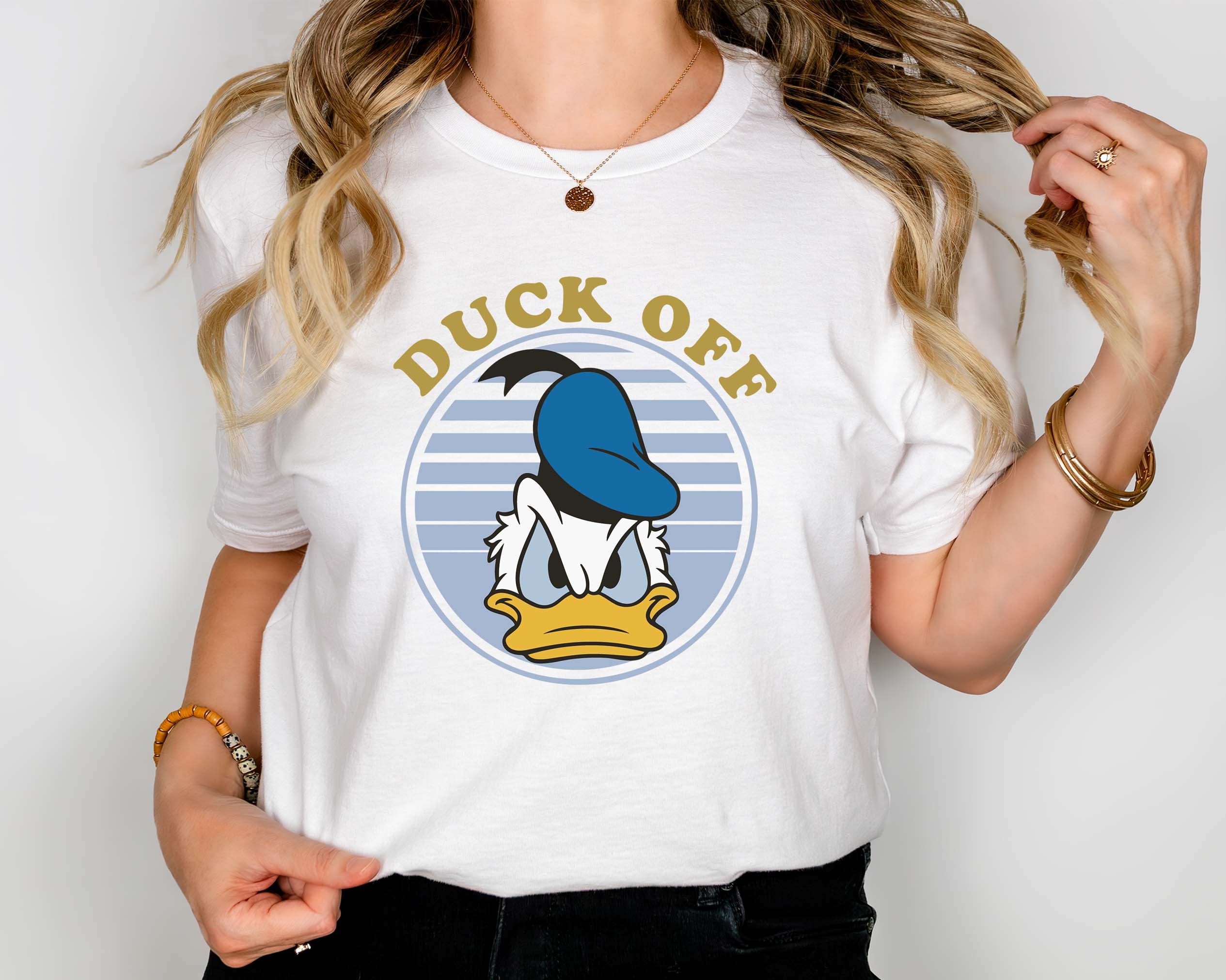 Disney Donald Duck off Shirt, Vintage Donald Duck Tee, Disneyland ...