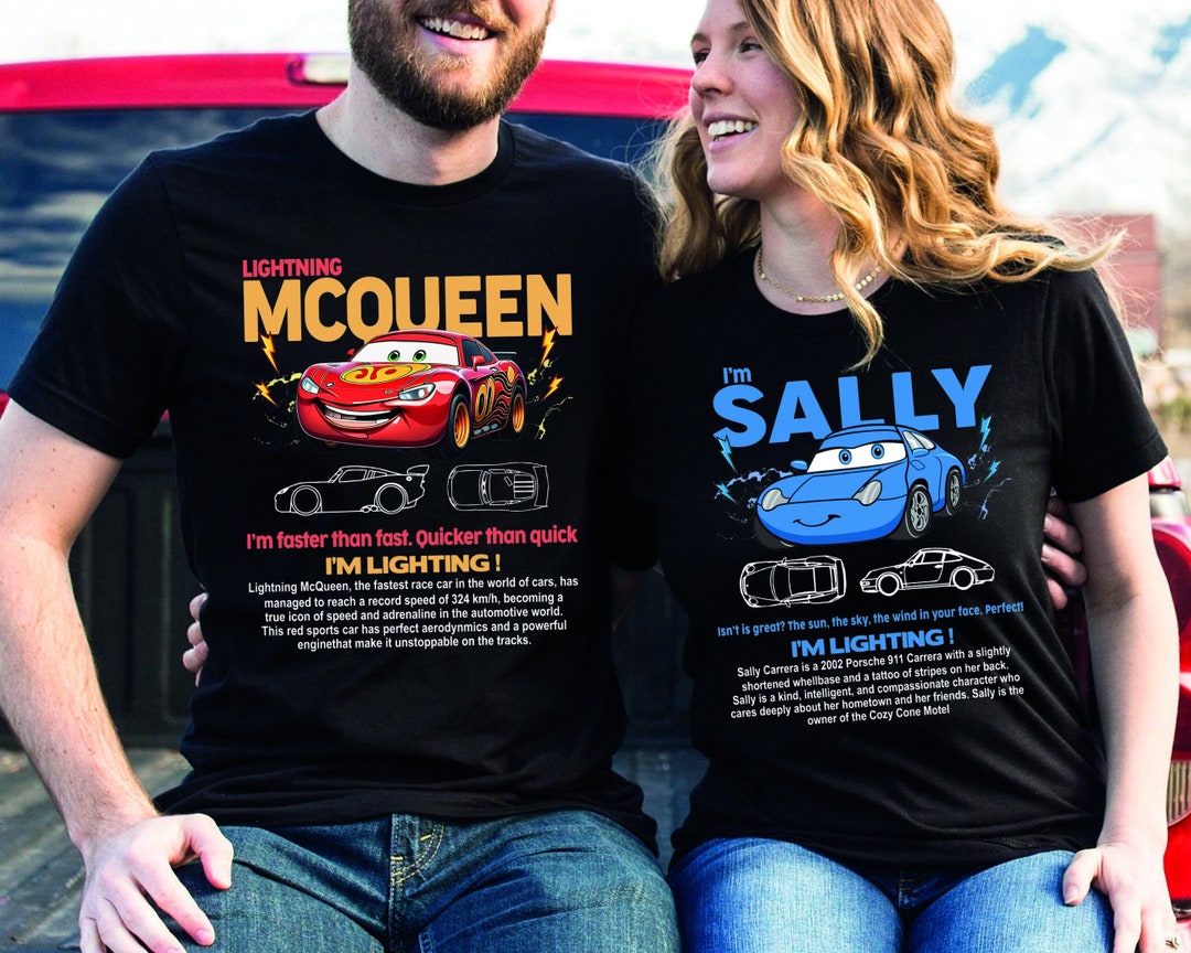 Lightning Mcqueen and Sally Couple Shirt, Disney Cars Matching Shirt, I ...