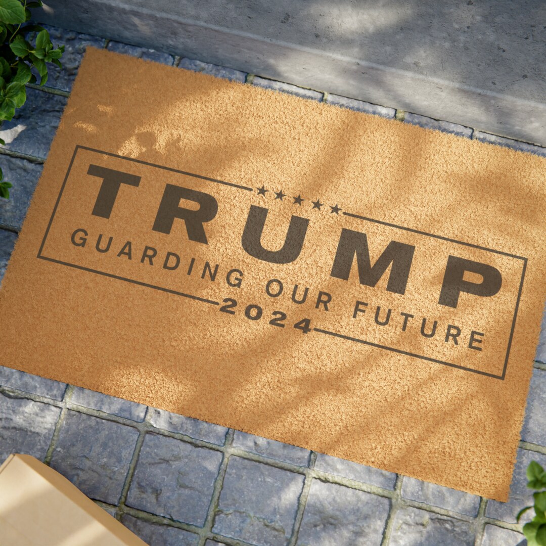 Trump 2024: Guarding Our Future Welcome Mat Doormat Election Republican ...