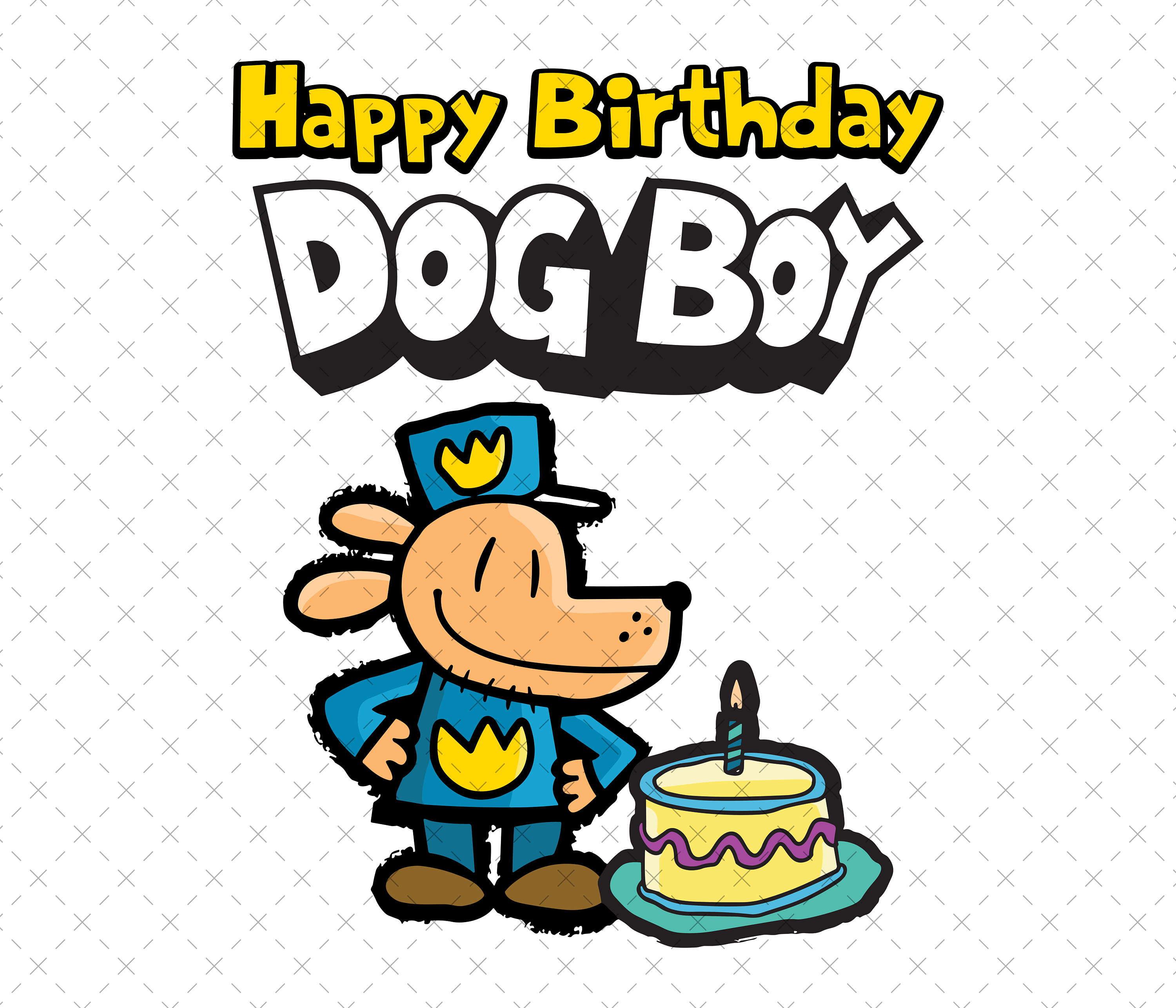 Dog Man Birthday Dog Boy happy Birthday Dogboy SVG Digital Graphic File ...
