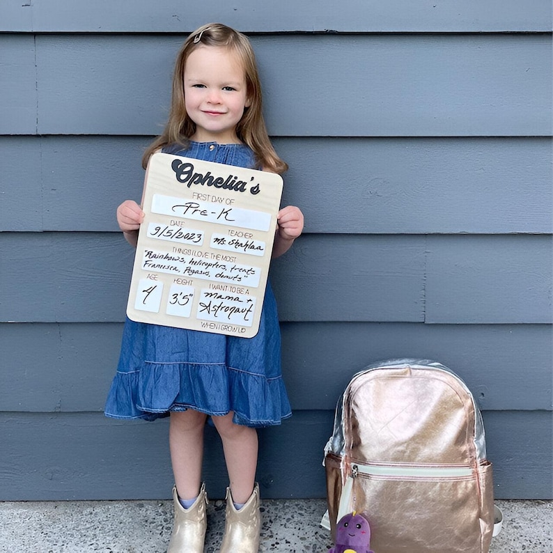 Back to School Sign First Day of School Sign, 1st Day of School Sign ...