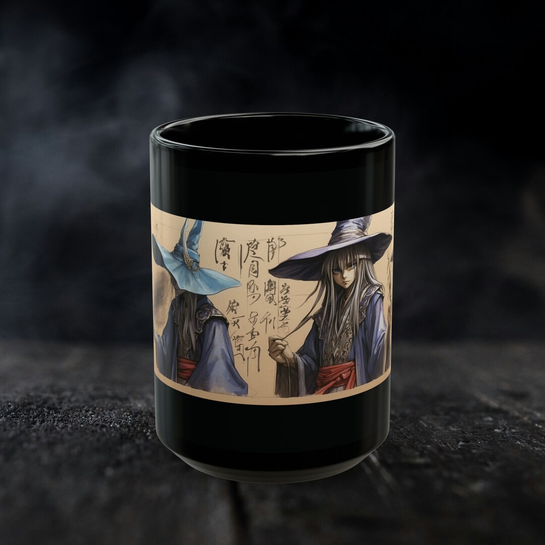 Anime Warlock Japanese Art Design - Etsy
