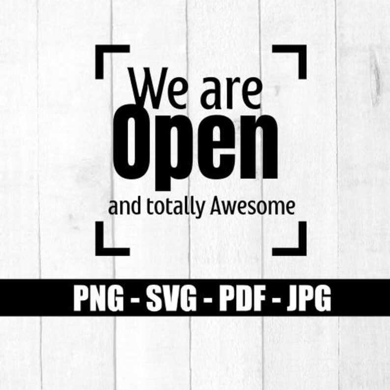 Funny Open Closed Sign SVG Bundle: Shop Door Decor (digital Download ...