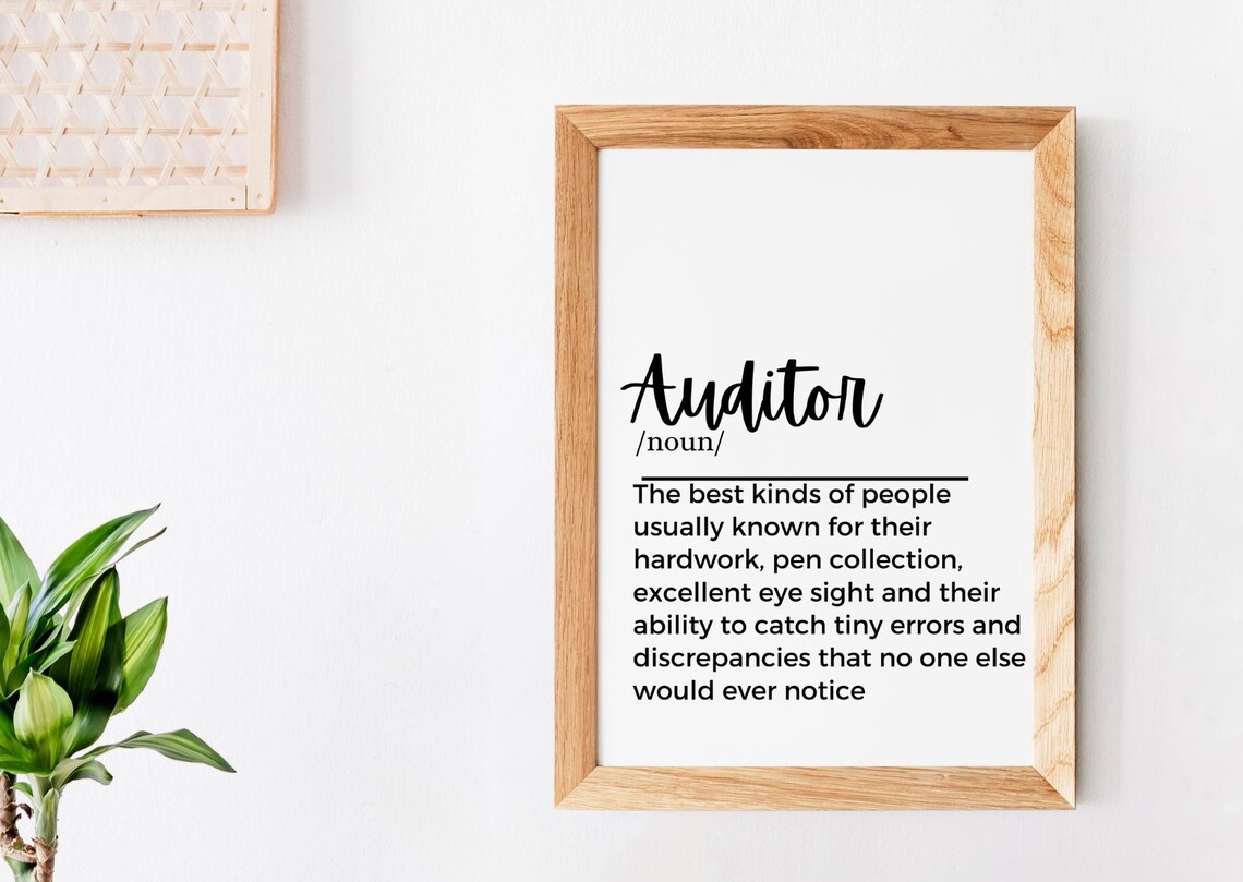 Auditor Definition Print: Funny Office Wall Art (digital Download) - Etsy