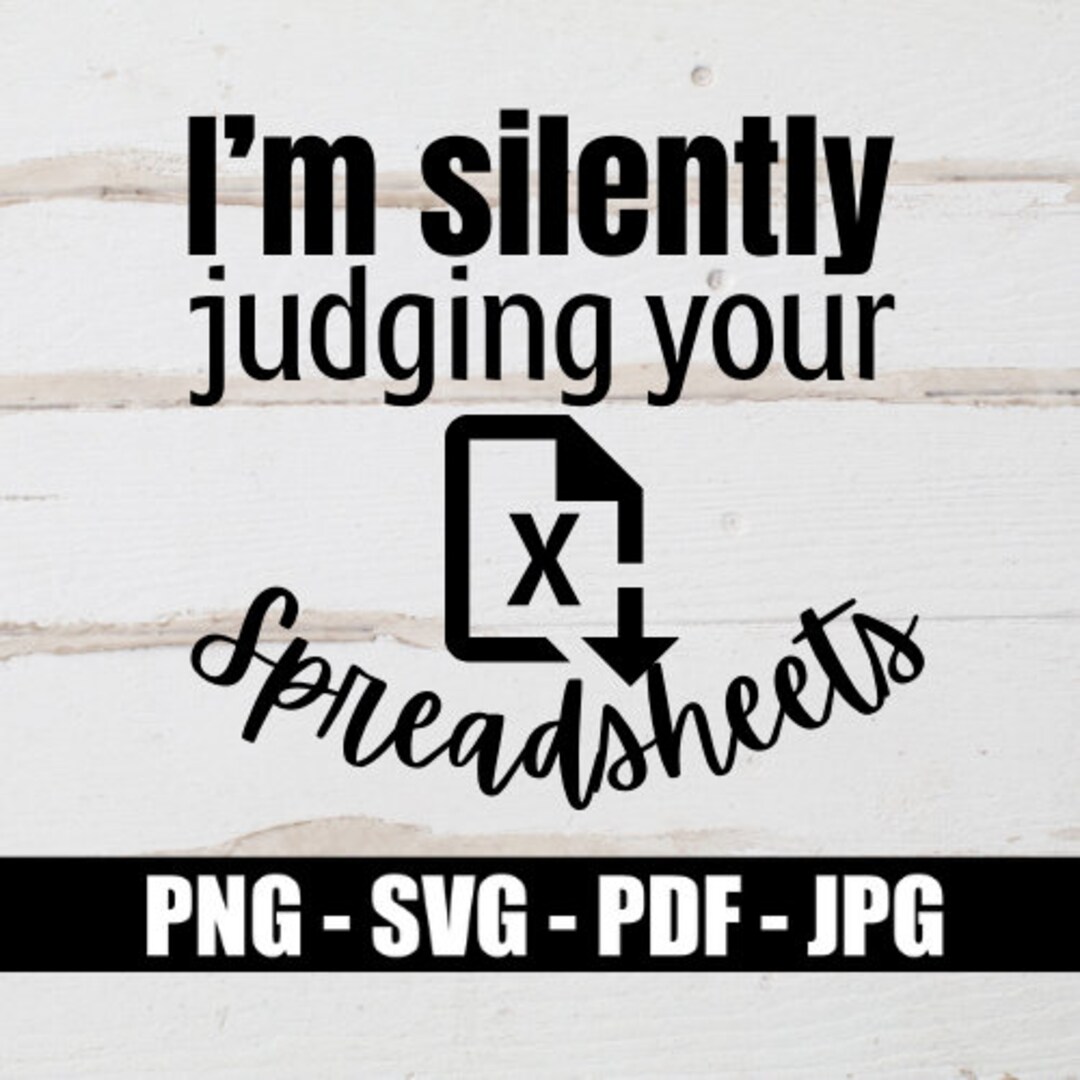 Spreadsheet Svg Auditor Digital Download Digital Files Auditing Svg Pdf ...