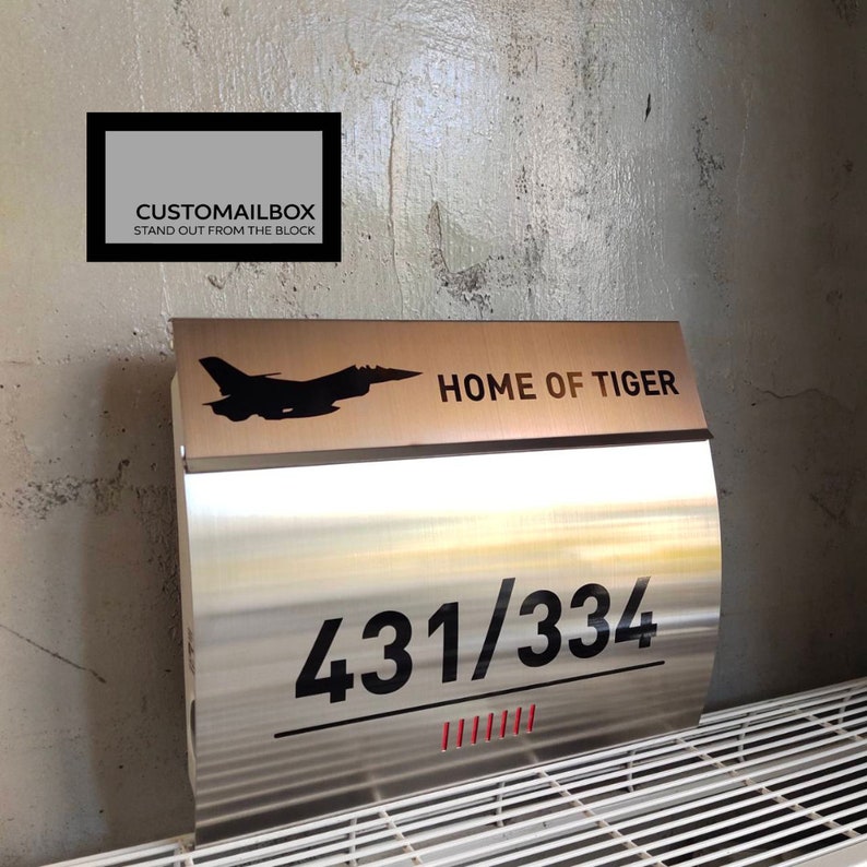 Customized Stainless Mailbox Numbers and Address TOKYO STAINLESS STEEL ...