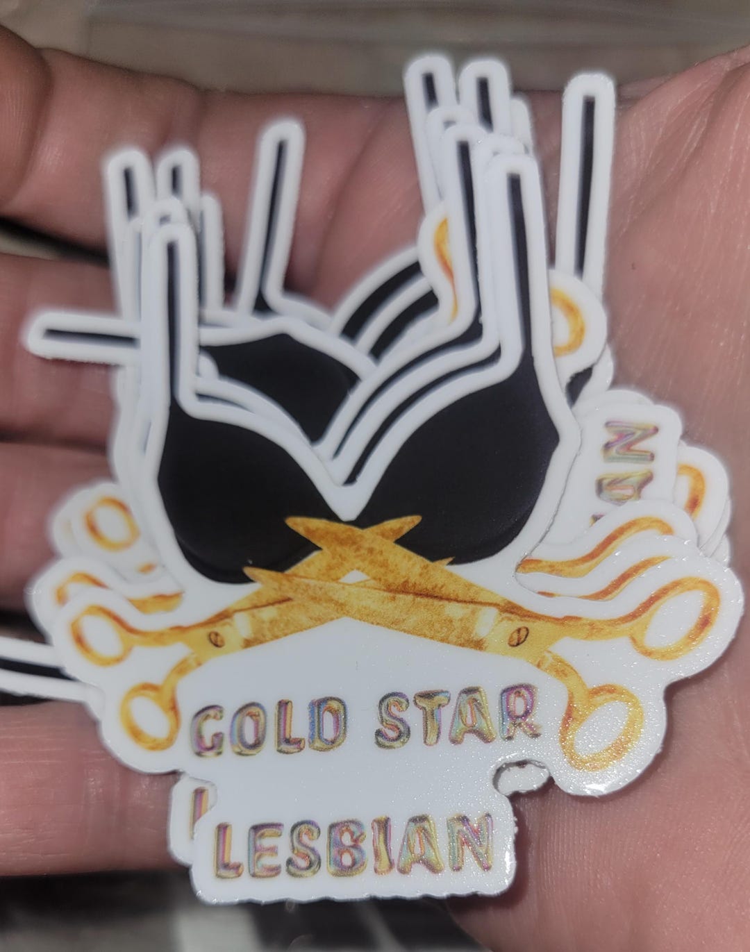 Gold Star Scissor Sister - Etsy