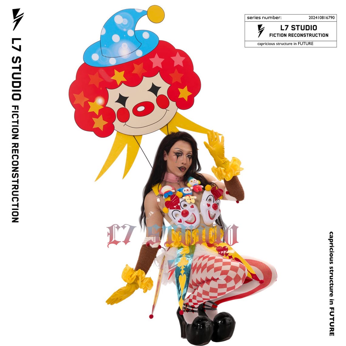 Colorful Circus Clown Costume: Festival Cosplay Outfit - Etsy