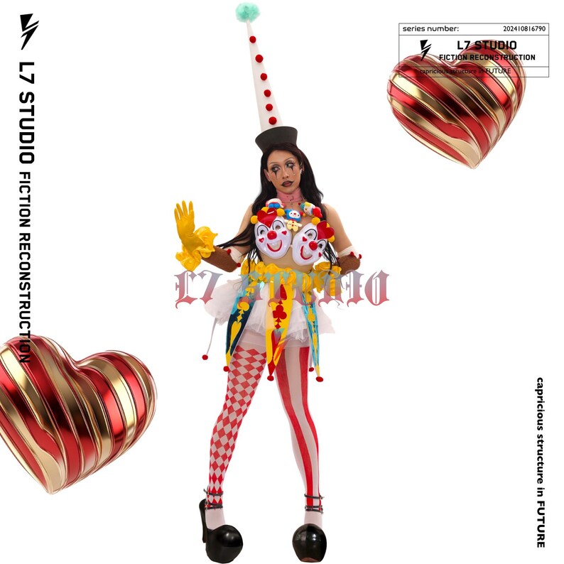 Colorful Circus Clown Costume: Festival Cosplay Outfit - Etsy