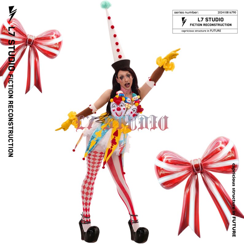 Colorful Circus Clown Costume: Festival Cosplay Outfit - Etsy