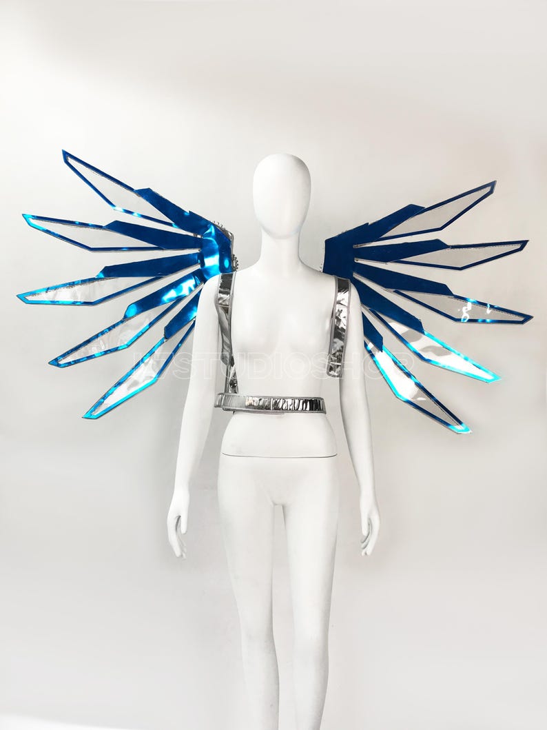 Cyberpunk LED Exoskeleton Costume: Gothic Halloween Armor With Wings - Etsy